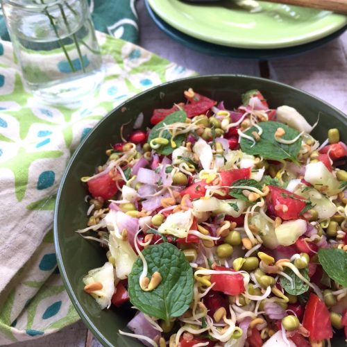 Sprouted Fenugreek / Methi Seed Salad Recipe | Saffron Trail