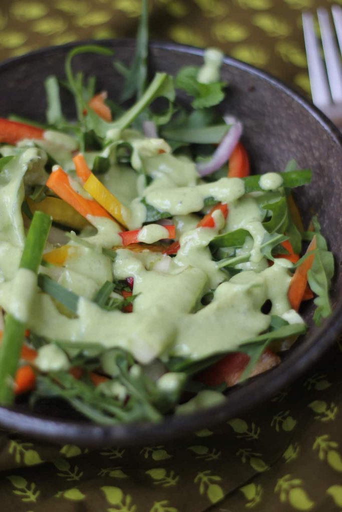Arugula and Bell Pepper Super Salad Recipe | Saffron Trail