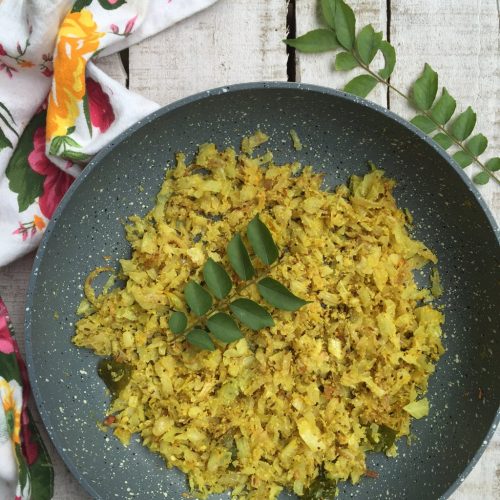 Cabbage Thoran from Kerala Recipe | Saffron Trail