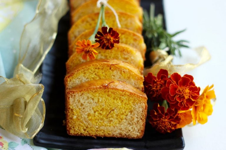 A Festive Tea Cake with Saffron & Kewra Recipe | Saffron Trail