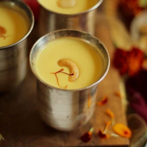 Badam Kesar Kheer with Pumpkin | Recipe for Almond Saffron Pudding ...