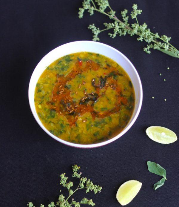 Methi Dal | Indian style Yellow Lentils with Fenugreek Leaves