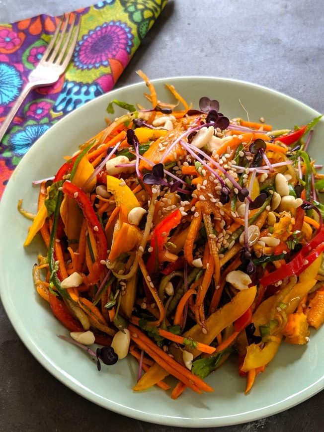 Rainbow Salad - Easy, Quick and Delicious Vegan Recipe